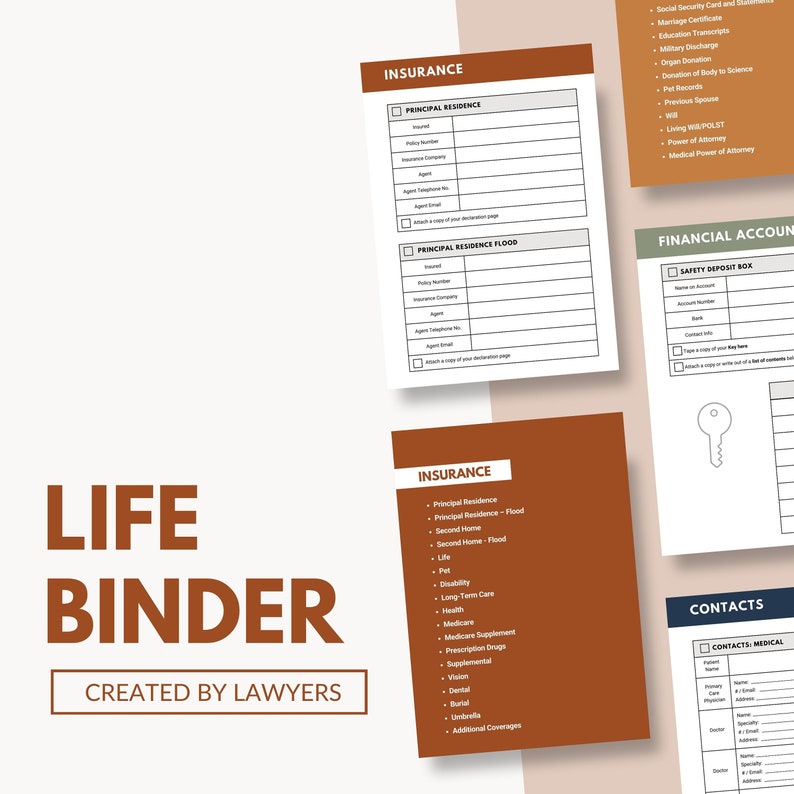In Case of Emergency Binder | the Ultimate Life Binder | Emergency ...