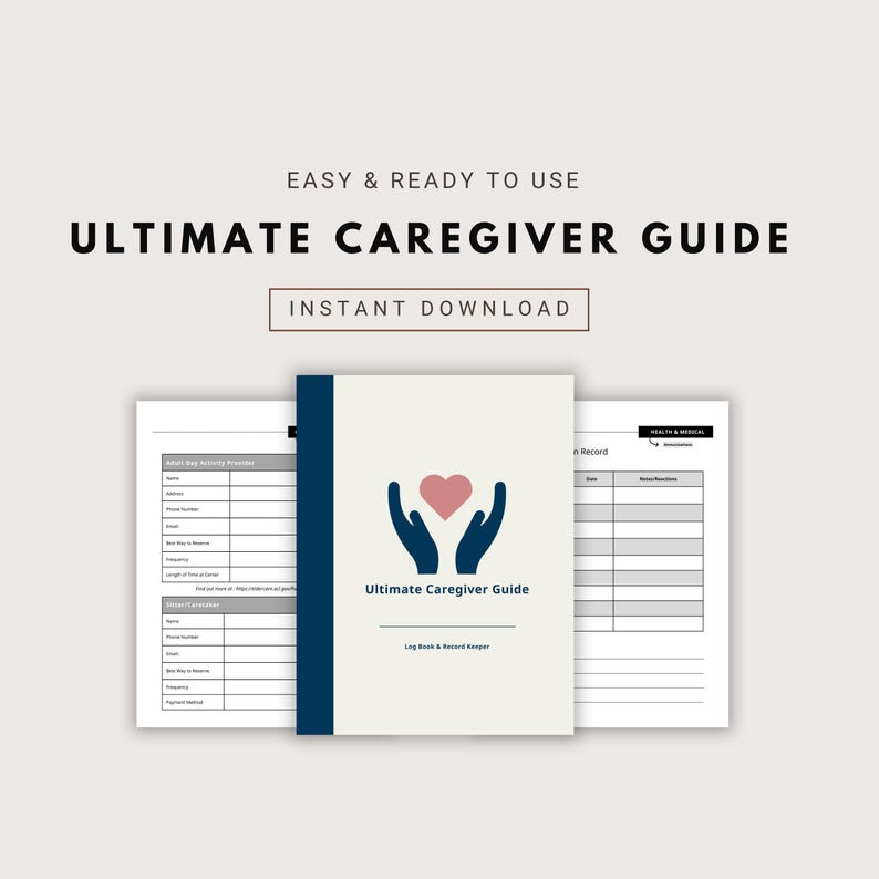 Ultimate Caregiver Guide, Aging Parent Organizer, Medical Diary ...