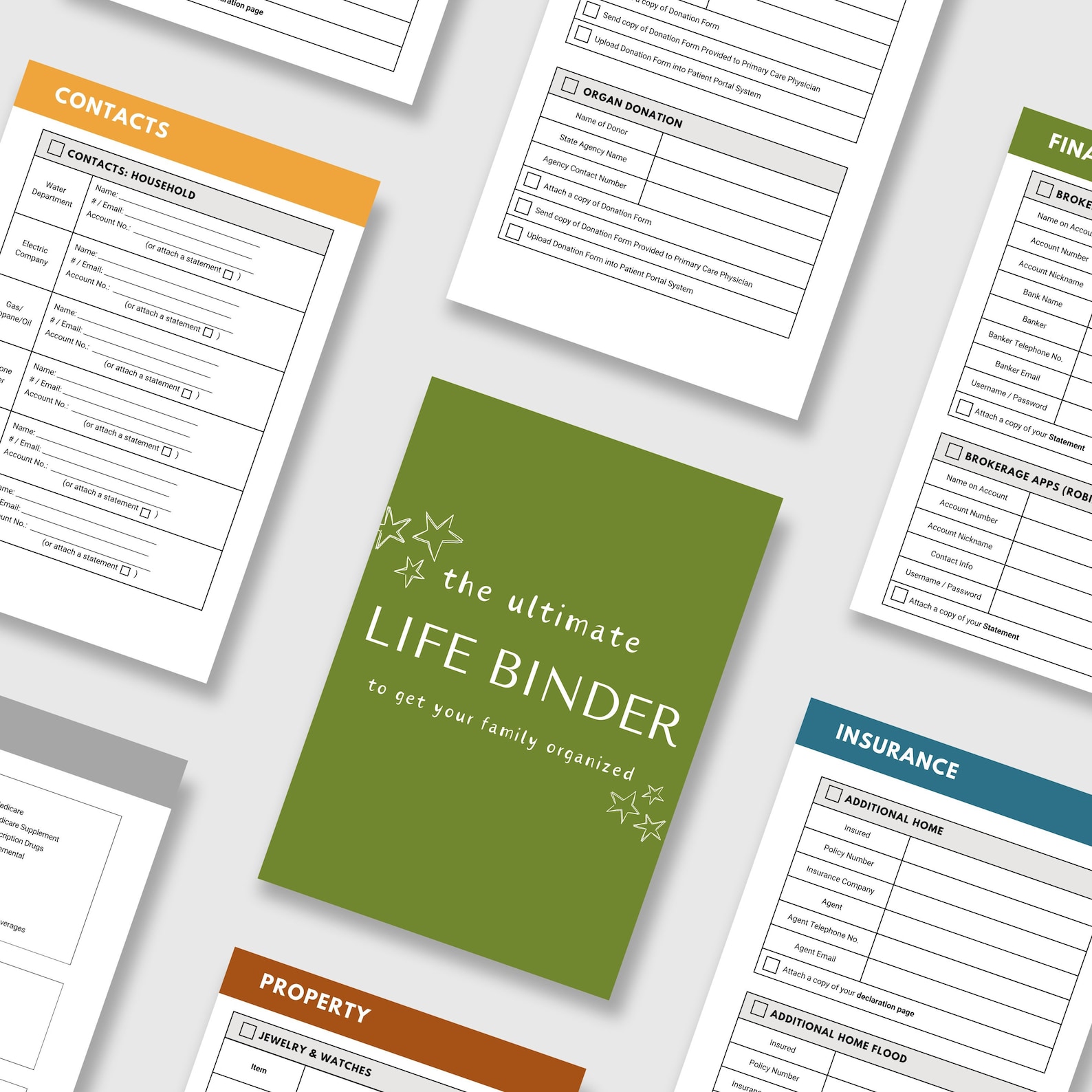 Important Family Document Organizer | Busy Mom Binder | Ultimate Life ...
