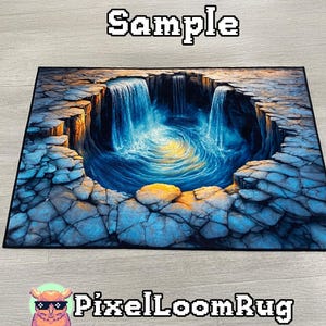 3D Waterfall Vortex Rug, Modern Illusion Floor Carpet - Etsy
