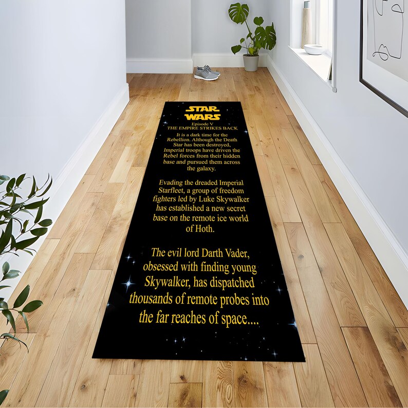 Star Wars Episode V Opening Crawl Rug – Empire Strikes Back Hallway ...