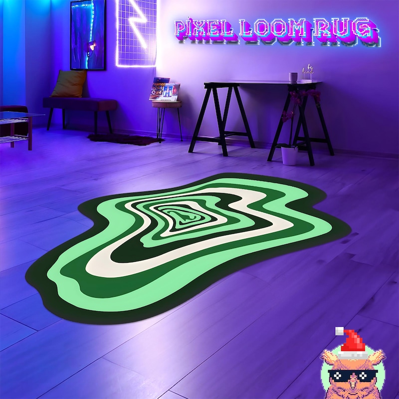 Wavy Green Rugs - Etsy