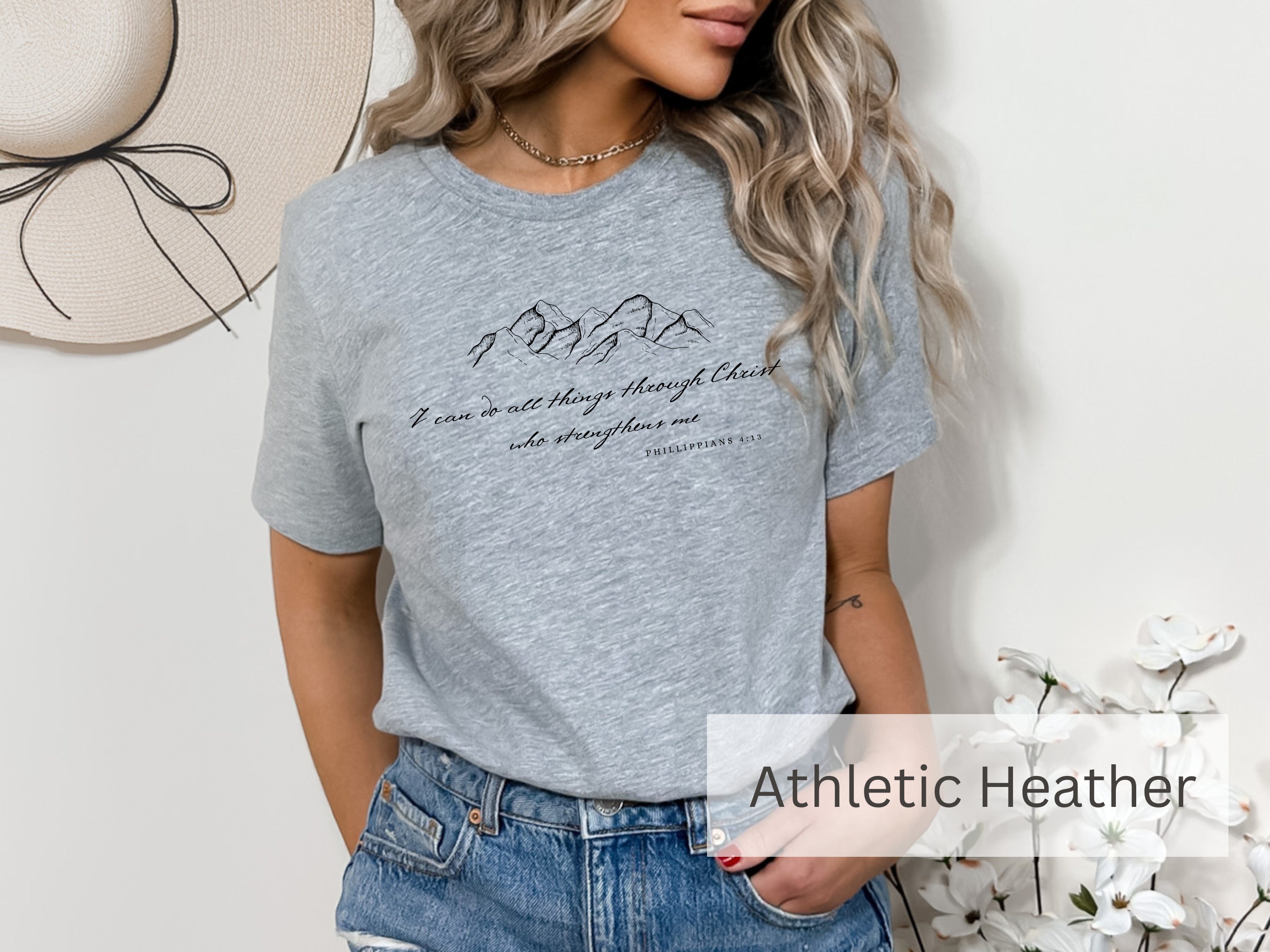 Scripture Tshirt Christian Gift for Women Tee Religion Bible Verse ...