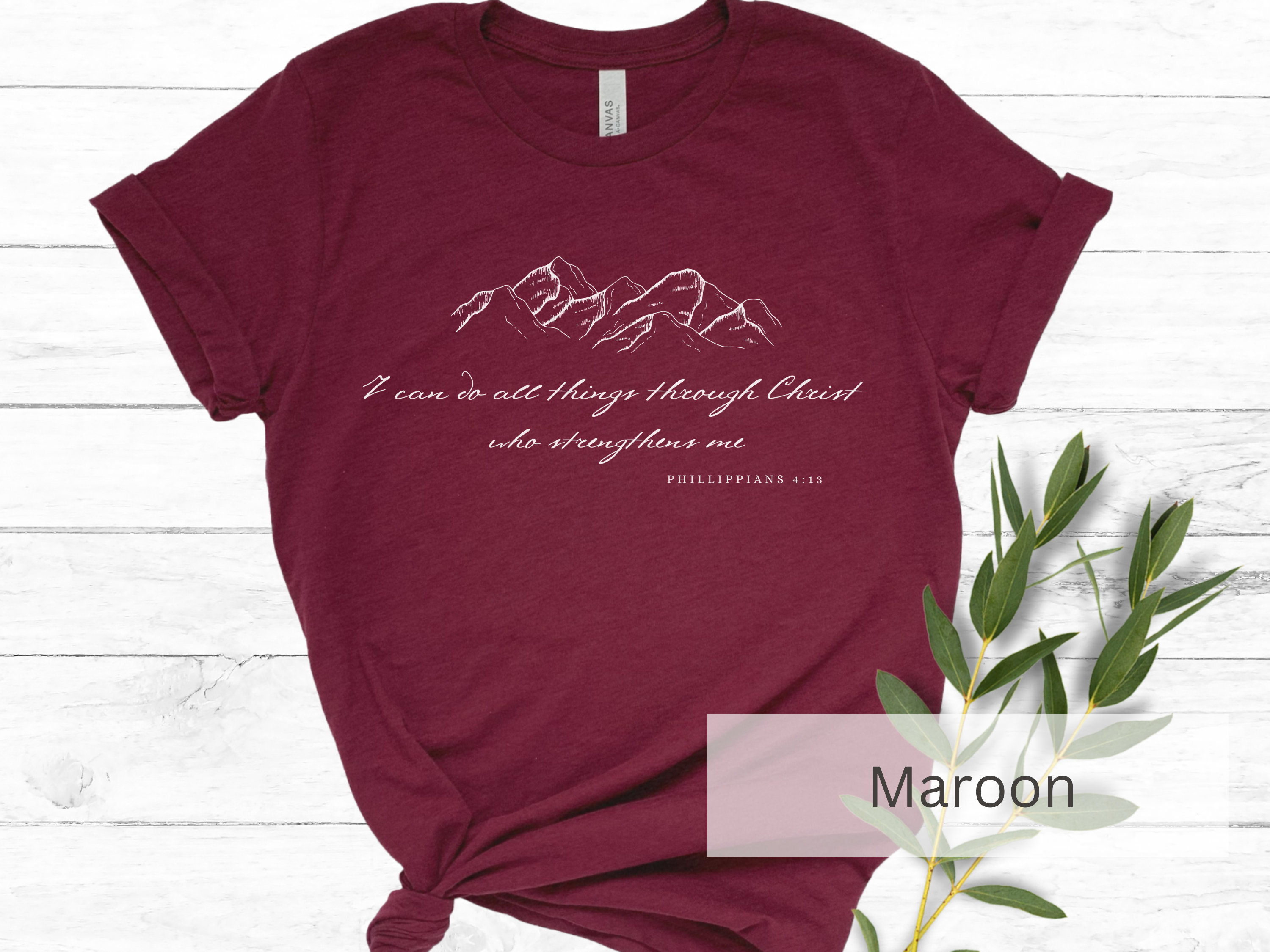 Scripture Tshirt Christian Gift for Women Tee Religion Bible Verse ...