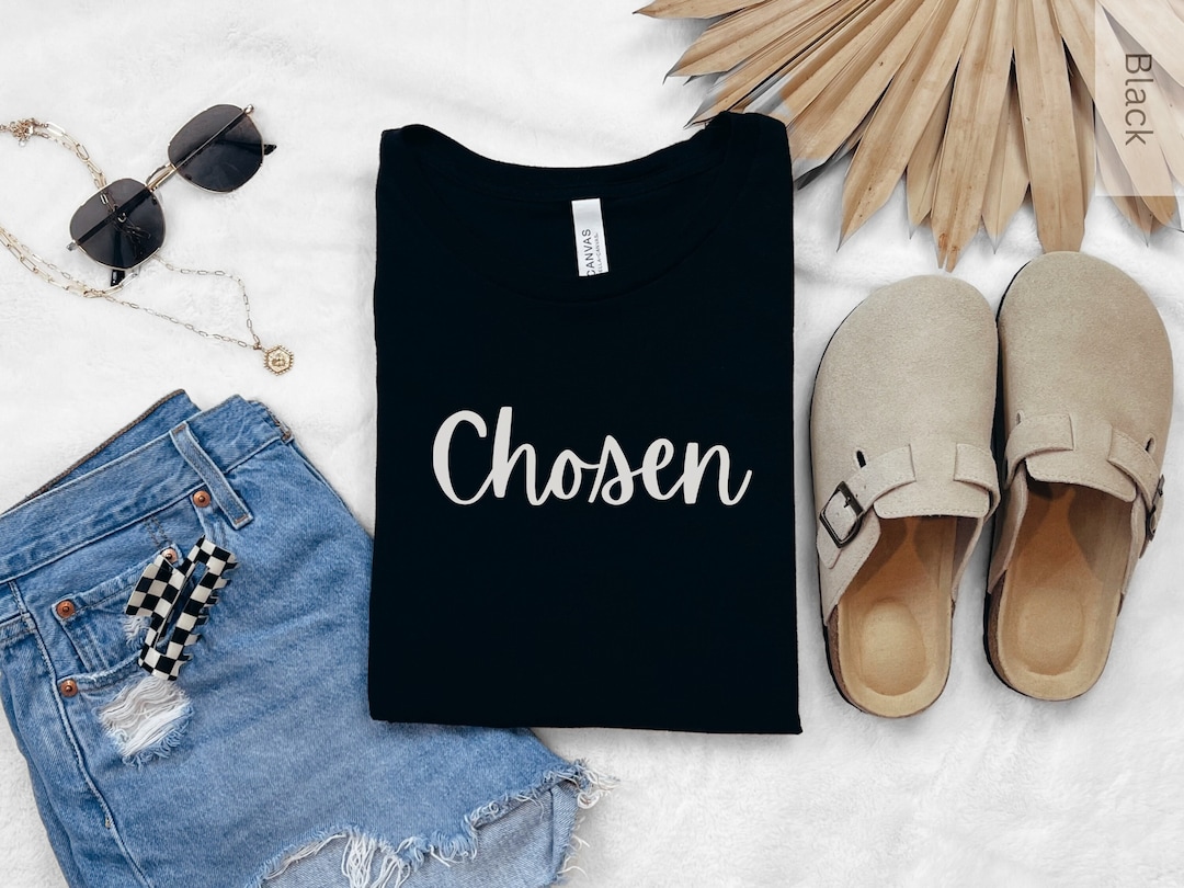 Chosen Christian Tshirt for Women | Faith Based Church Tee | Soft ...