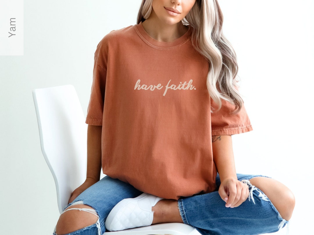 Minimalist Faith Shirts Comfort Colors Faith Tee Christian Faith Shirt ...