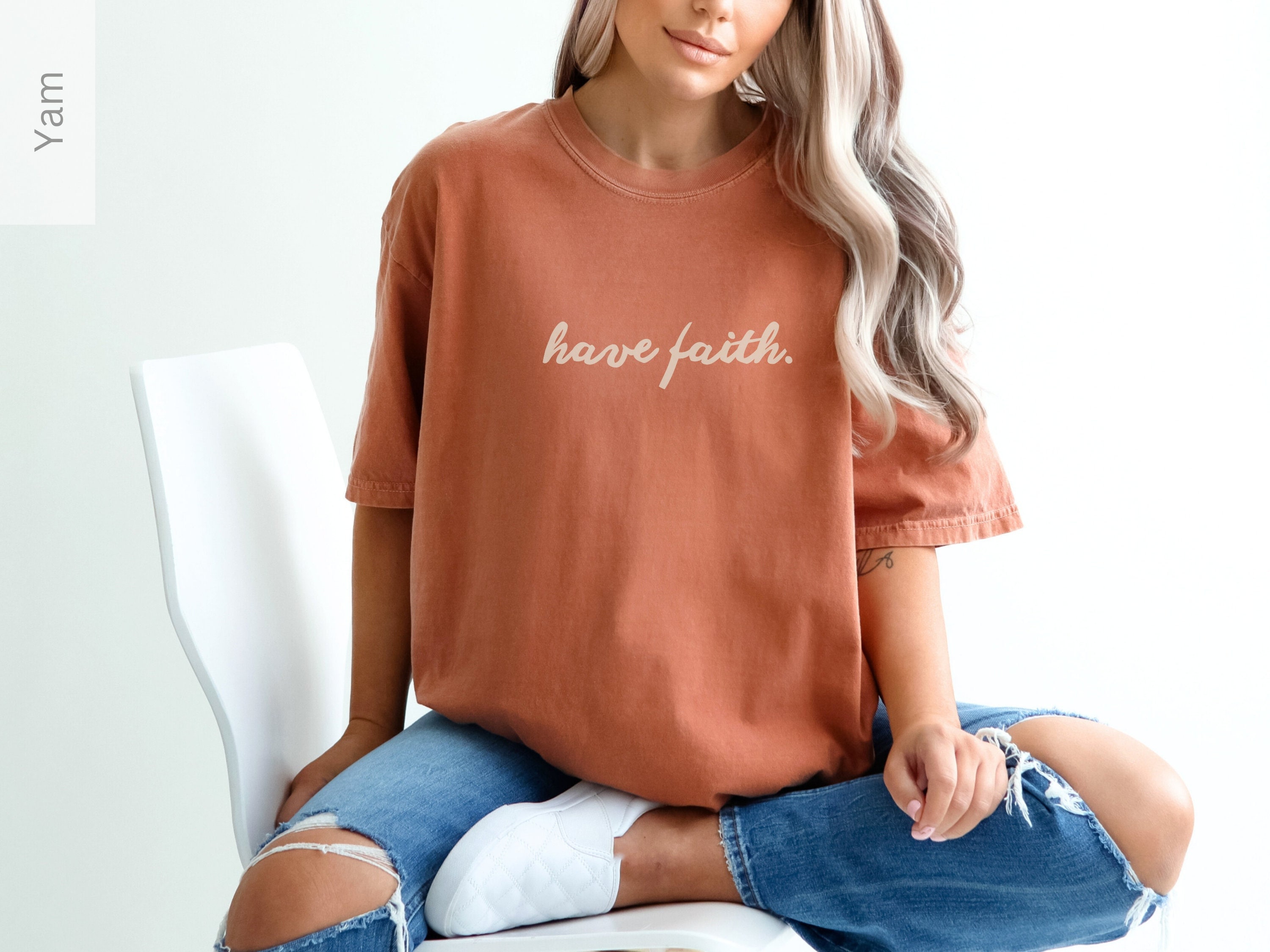 Minimalist Faith Shirts Comfort Colors Faith Tee Christian Faith Shirt ...