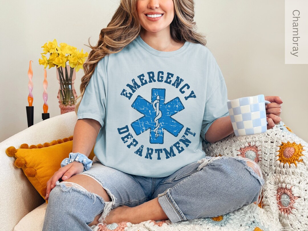 EMT First Responder Shirt | Comfort Colors Emergency Department ...