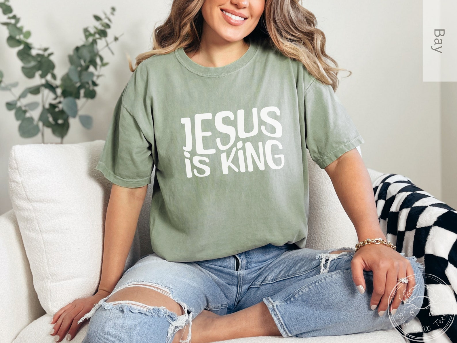 Retro Jesus is King Shirt Comfort Colors Christian Faith Tshirt ...