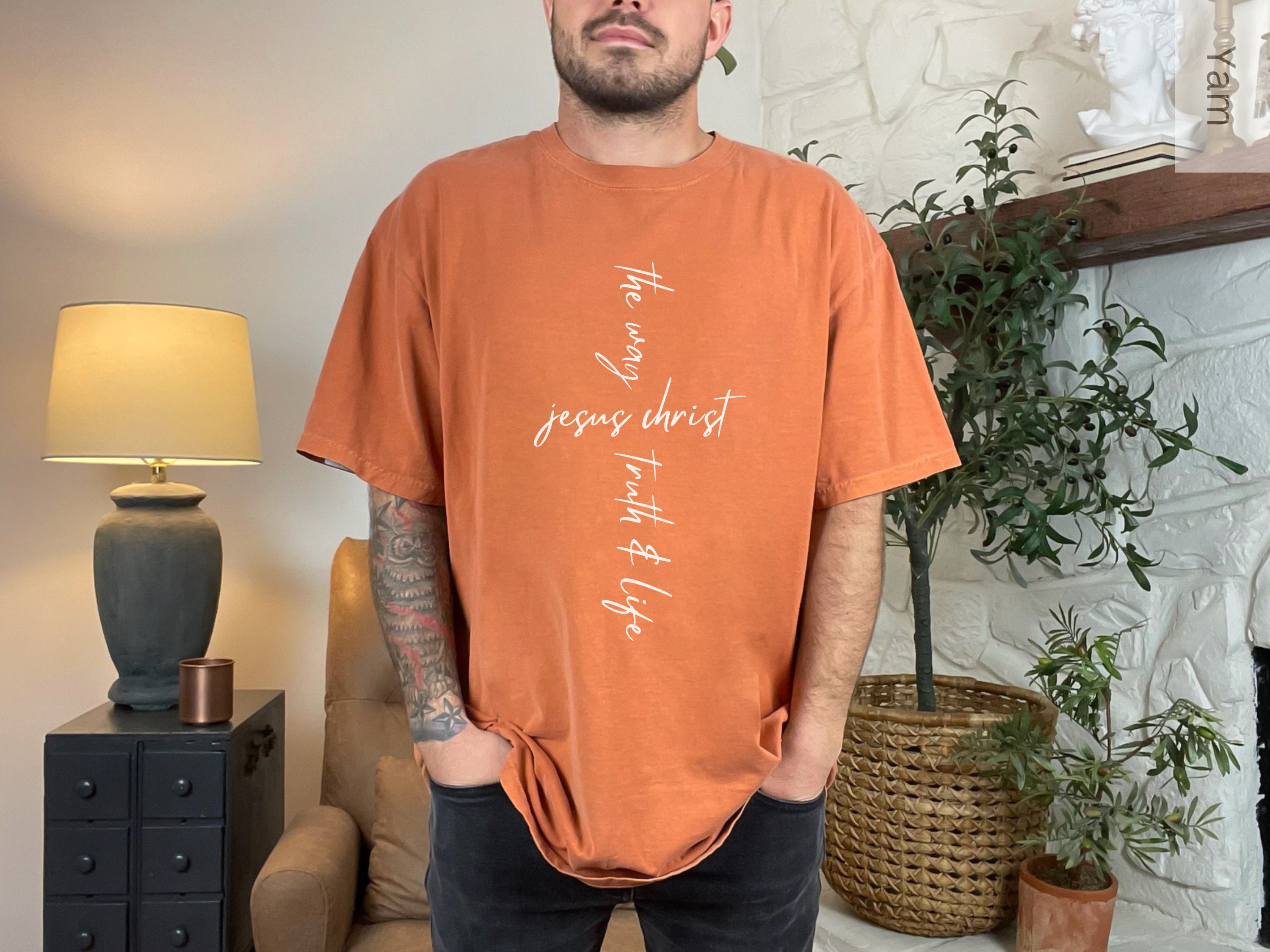 Jesus Christ Shirt Christian Faith Tee the Way the Truth the Life T ...