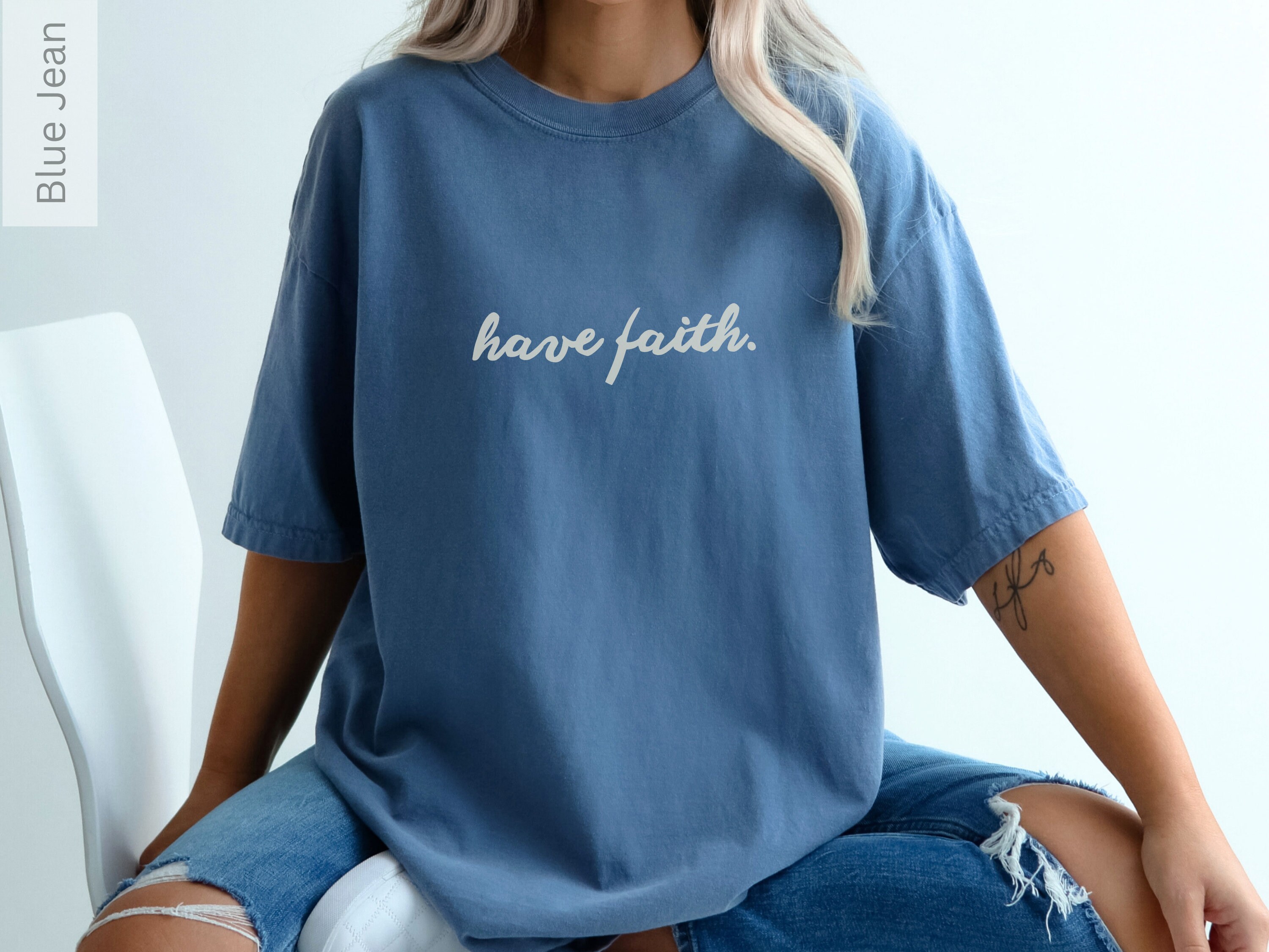 Minimalist Faith Shirts Comfort Colors Faith Tee Christian Faith Shirt Jesus Apparel Faith Based ...