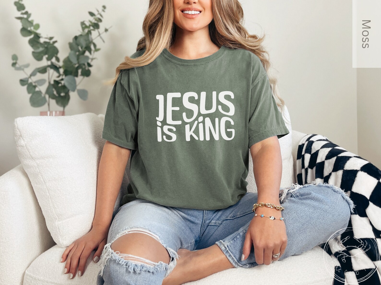 Retro Jesus is King Shirt Comfort Colors Christian Faith Tshirt ...