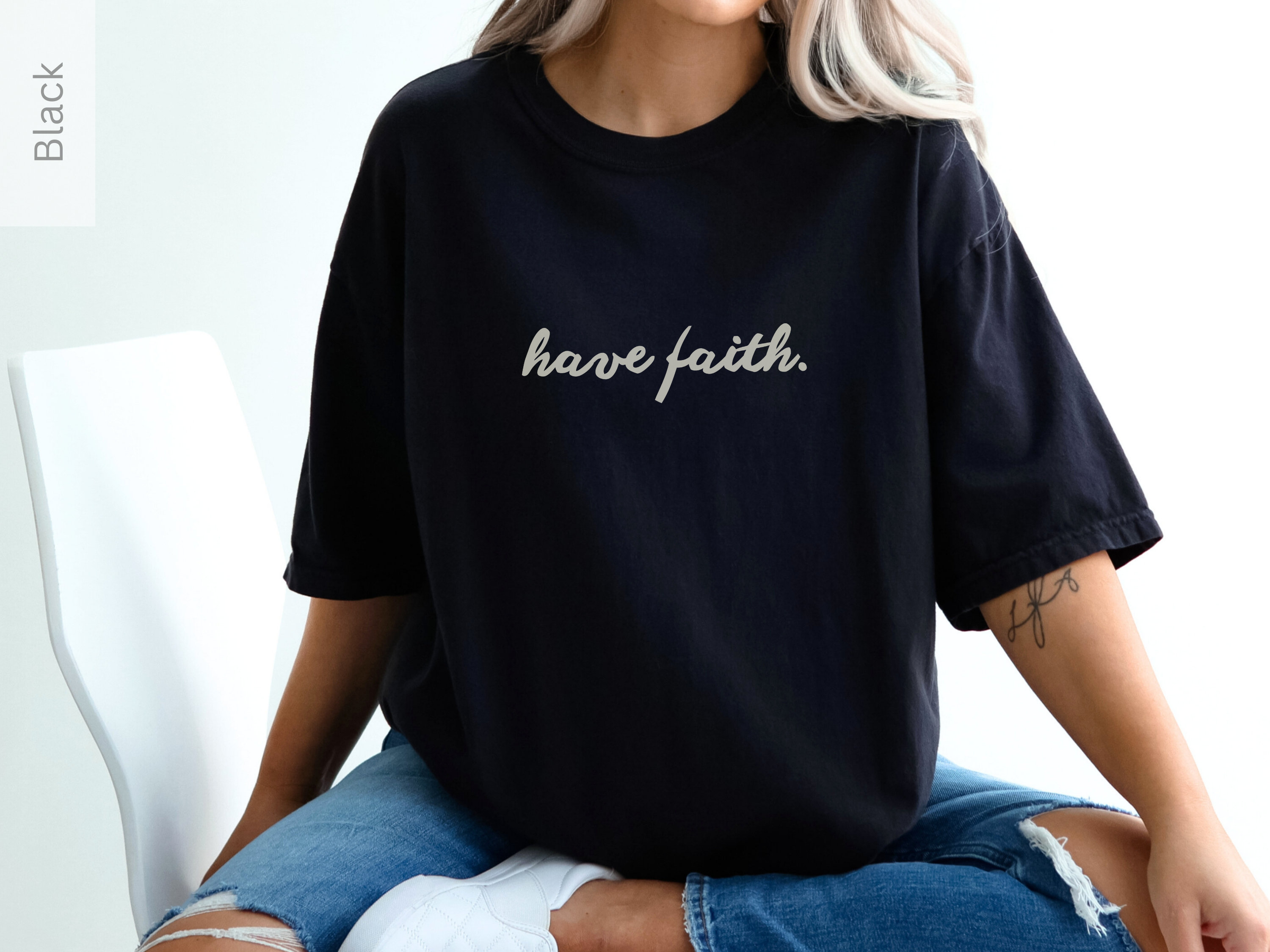 Minimalist Faith Shirts Comfort Colors Faith Tee Christian Faith Shirt ...