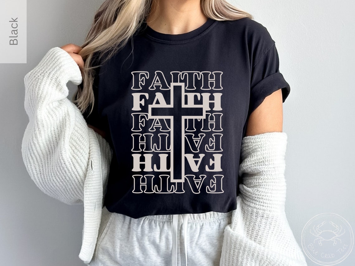 Comfort Colors Christian Faith T-shirt Retro Jesus Tee Gospel Faith ...