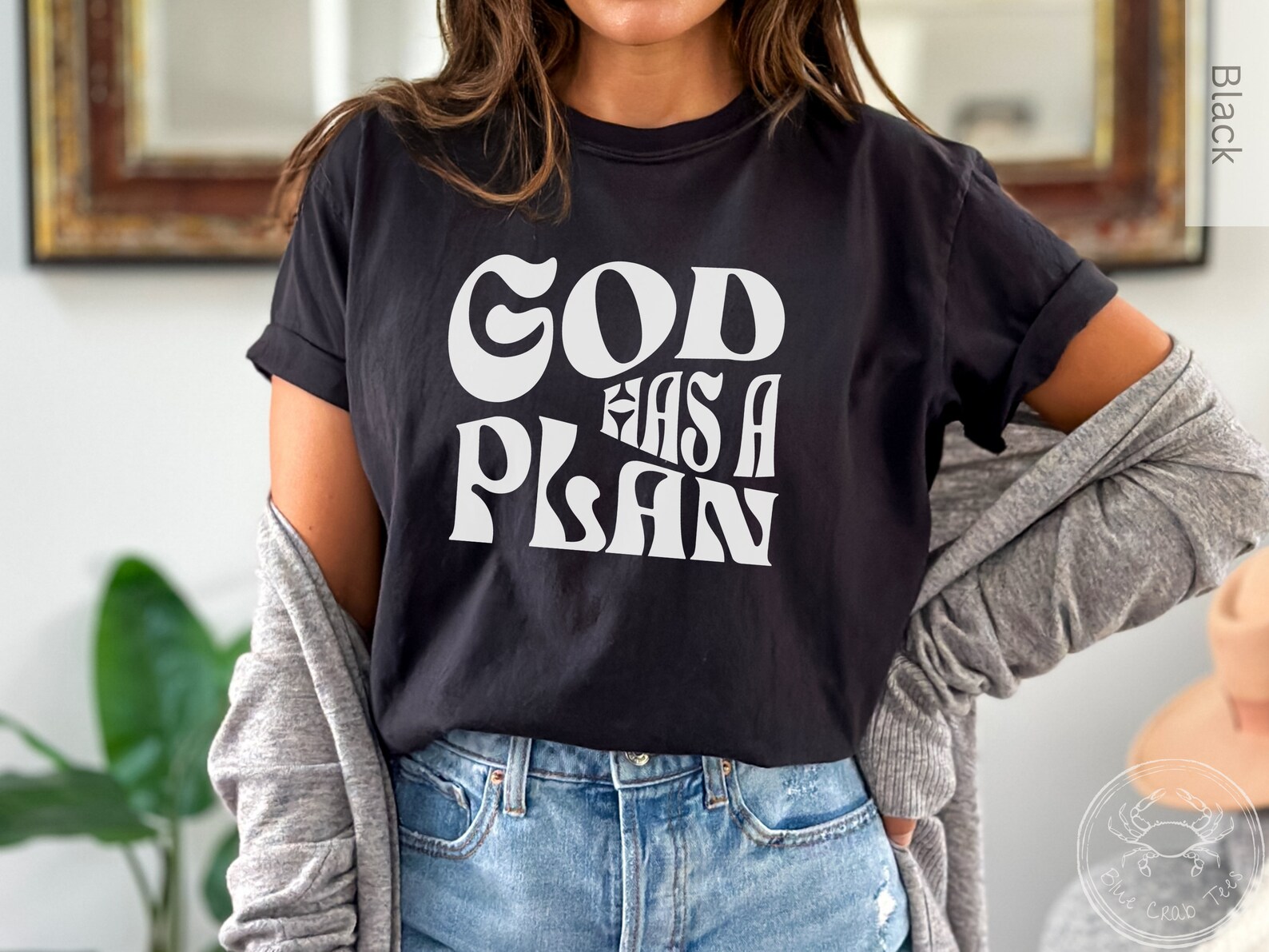 God Has A Plan Shirt Retro Comfort Colors Shirt Christian Faith Tshirt ...