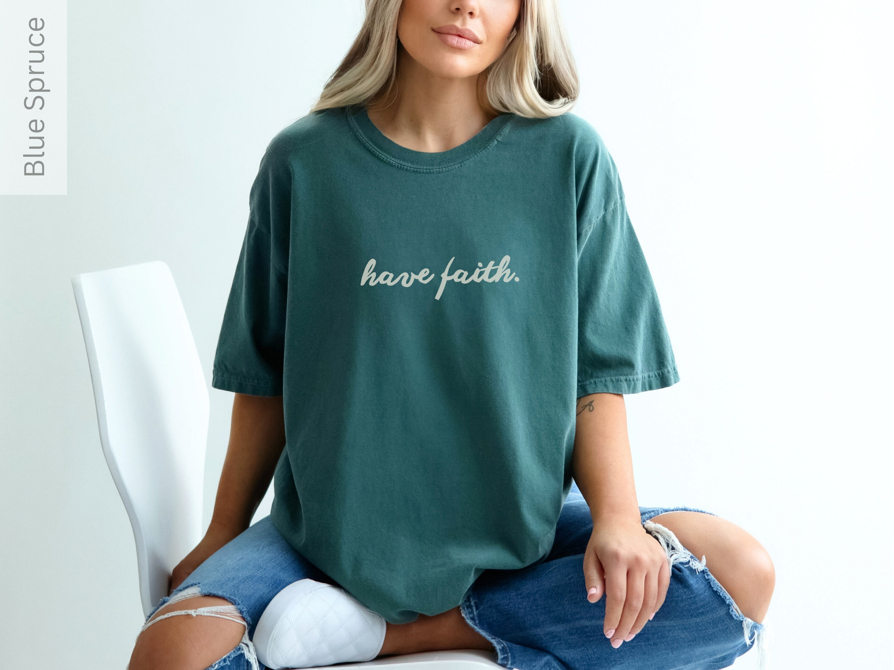 Minimalist Faith Shirts Comfort Colors Faith Tee Christian Faith Shirt ...