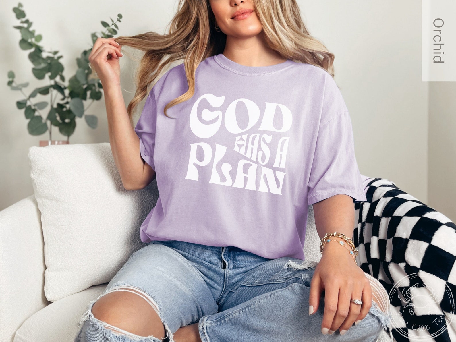 God Has A Plan Shirt Retro Comfort Colors Shirt Christian Faith Tshirt ...