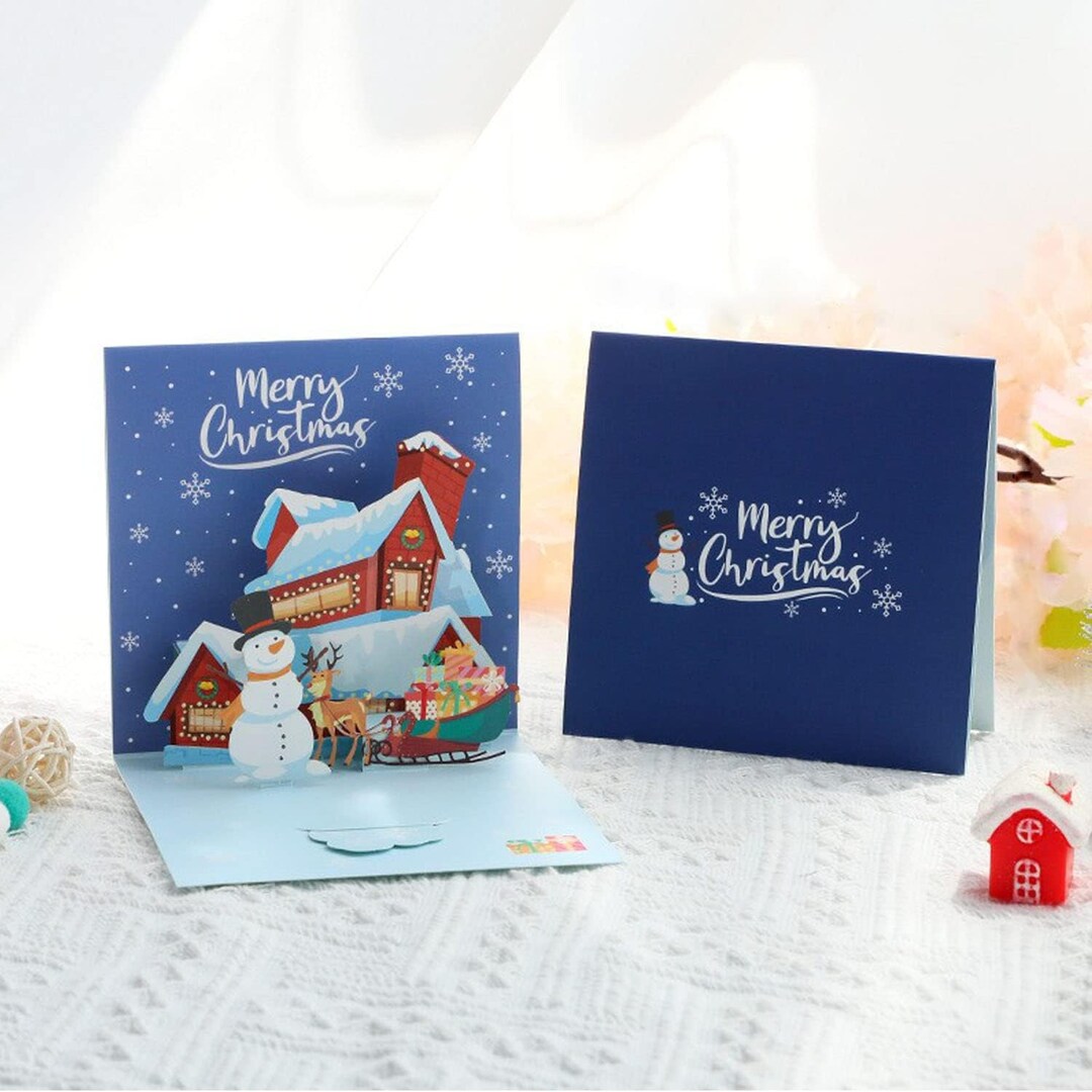 Christmas Cards Pop up Cards Christmas Handmade 3D Greeting - Etsy