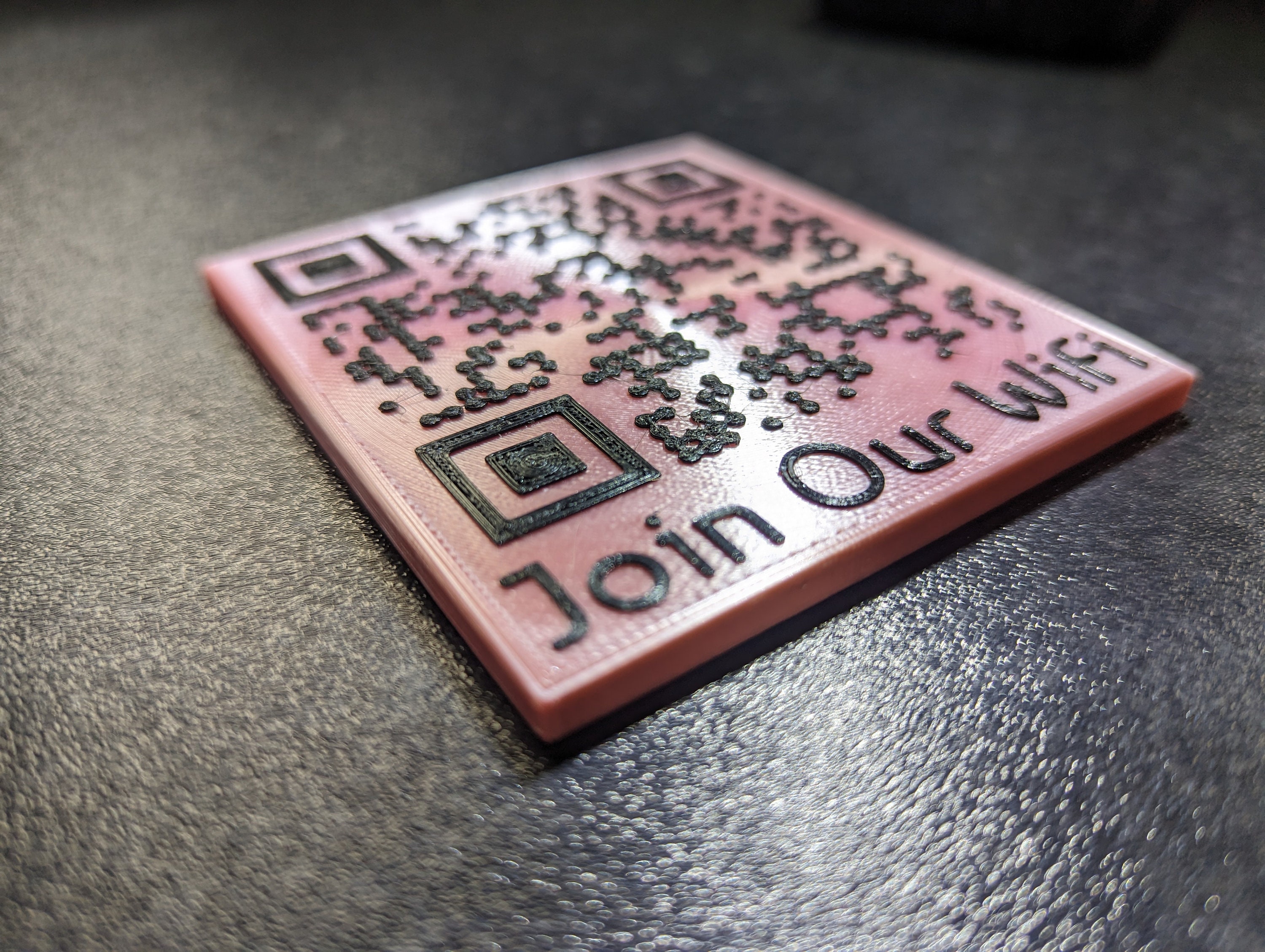 3D Printed Wifi QR Magnet, Customisable - Etsy 3D Printed Wifi QR Magnet, Customisable - Etsy