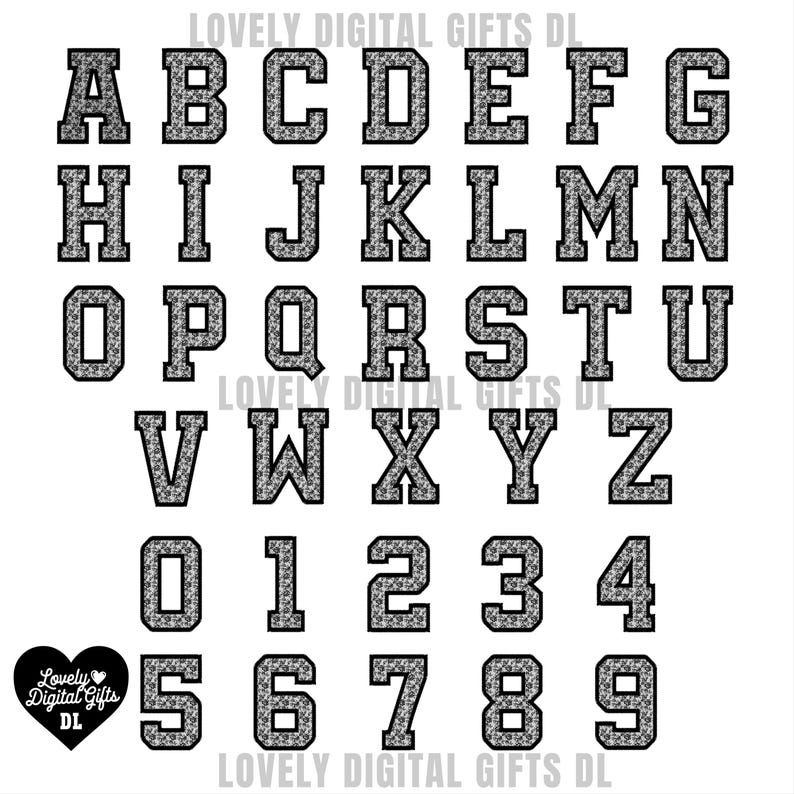 Lace Varsity Letters Png Bundle, Lace Varsity Alphabet Png, Floral ...
