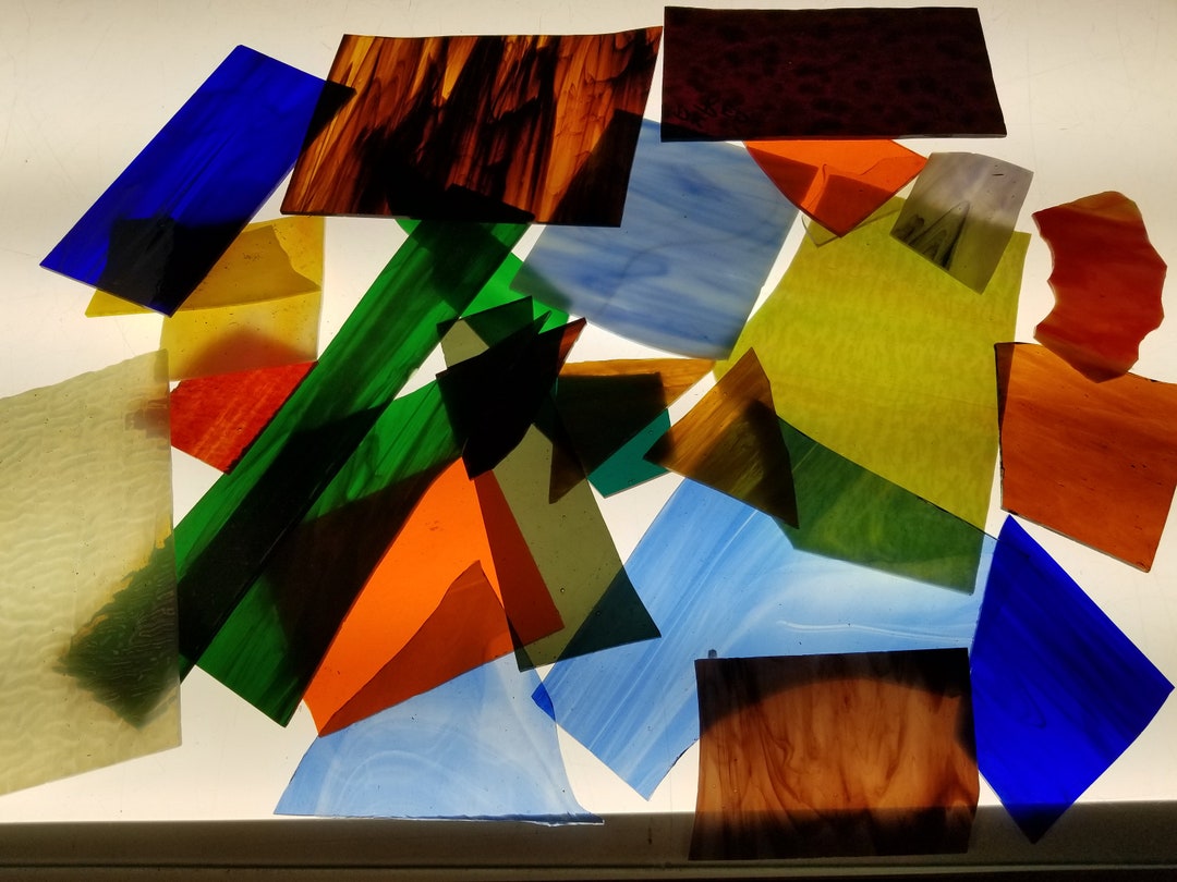 Premium Scrap Stained Glass - 5 Lbs - Etsy