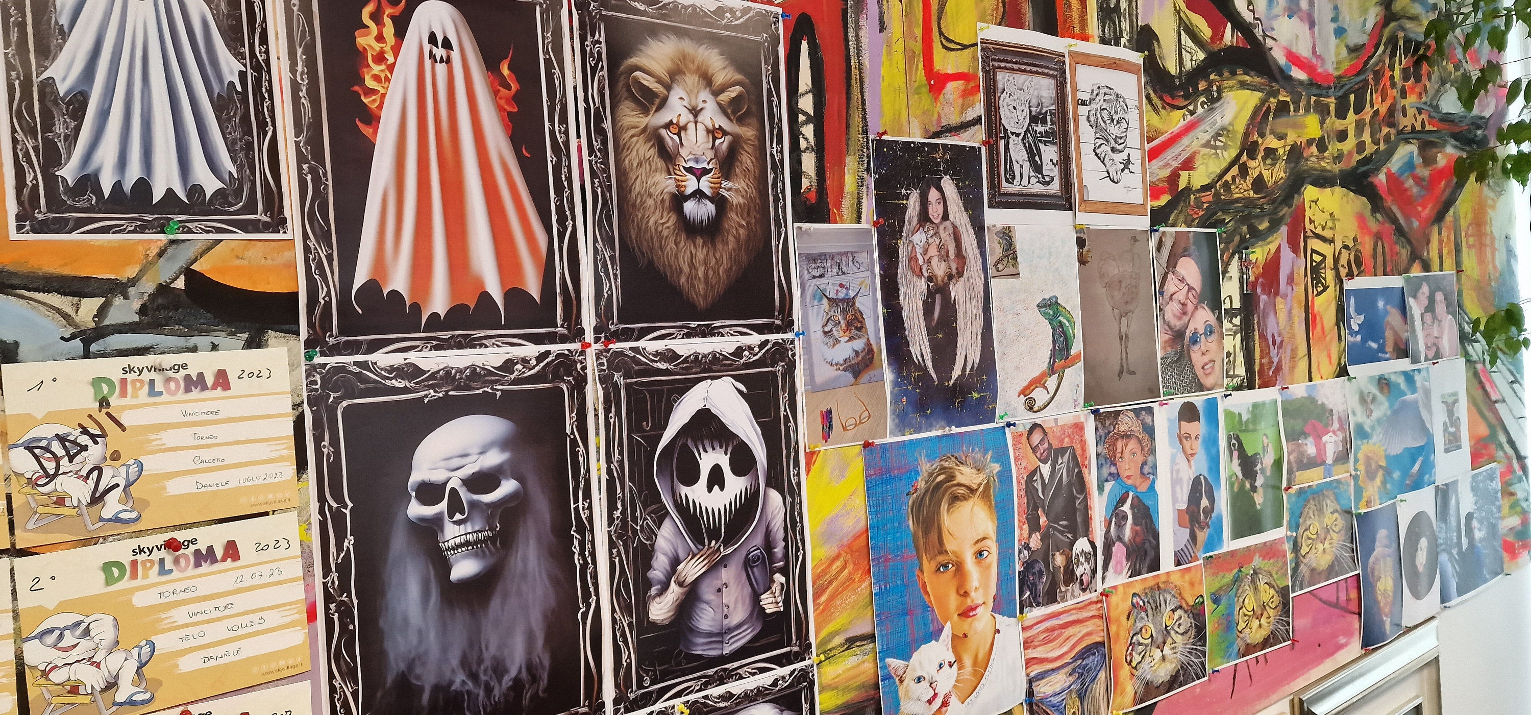 DEMON 4-5-6 Three Paintings of Demons Devil Evil Spirit Satan Lucifer ...