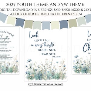 LDS Youth Theme 2025 Look Unto Christ D&C 6:36, Young Women Theme, LDS ...