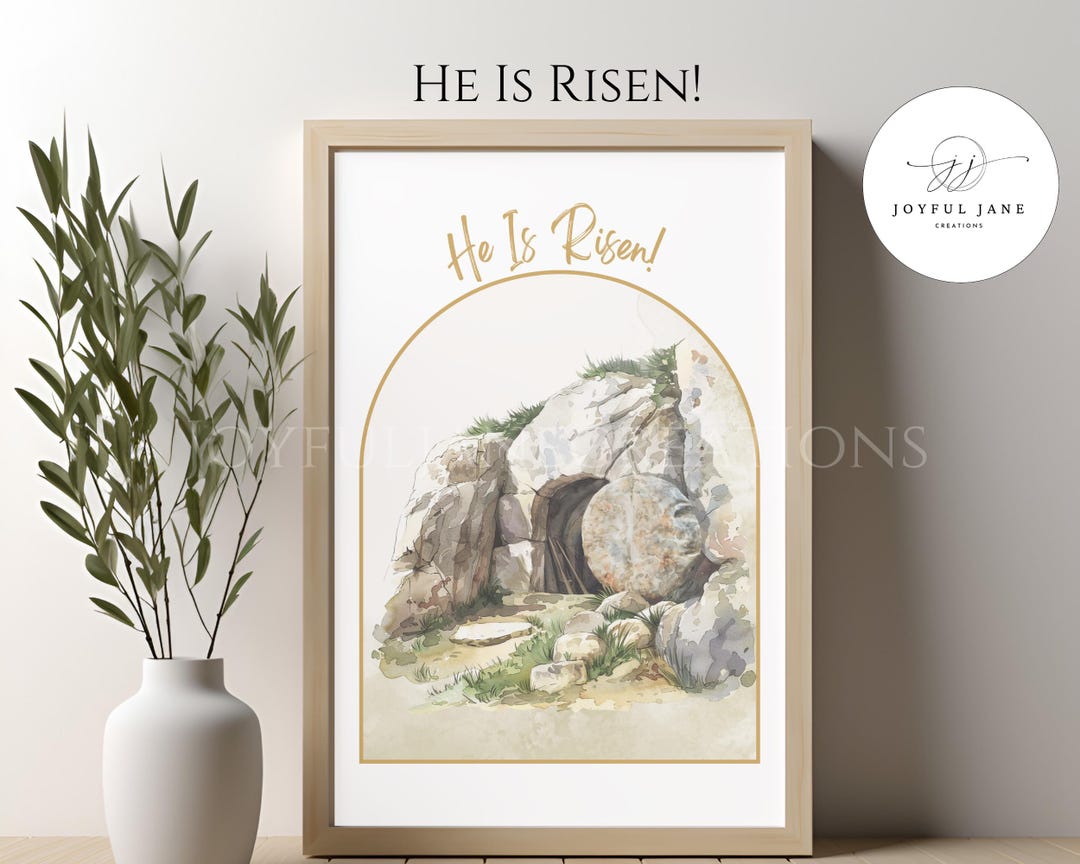 Christian Easter Holy Week Printable, Jesus Christ Victorious He is ...