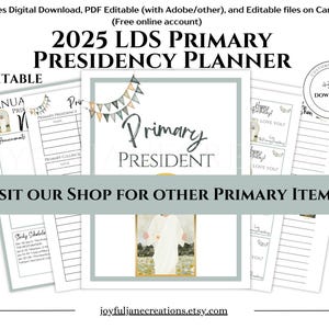 LDS Primary Program Script Completely Customizable 2025 Doctrine ...