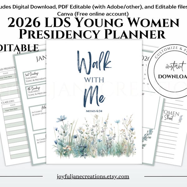 Lds Yw Binder 2026 - Etsy
