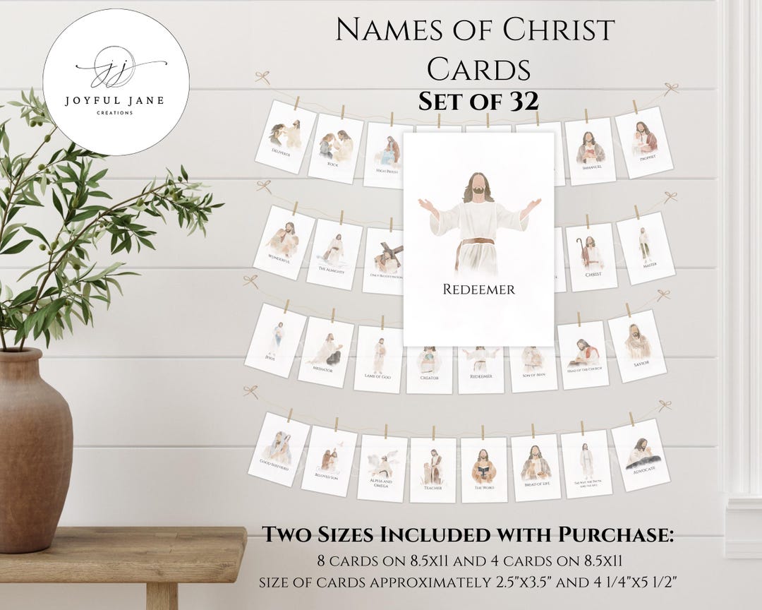 Names of Christ Advent Countdown Easter, Christian Education Christ ...