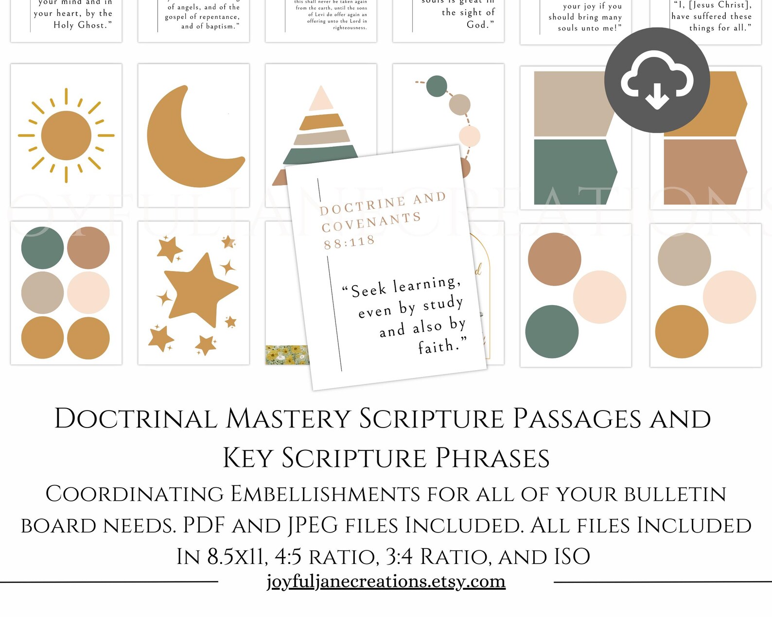 LDS Bulletin Board Kit, Seminary D&C Doctrinal Mastery Posters and Key ...