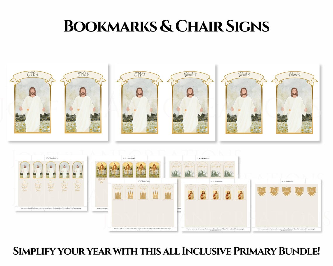 LDS Primary Presidency Binder, Editable Primary Planner, Primary ...