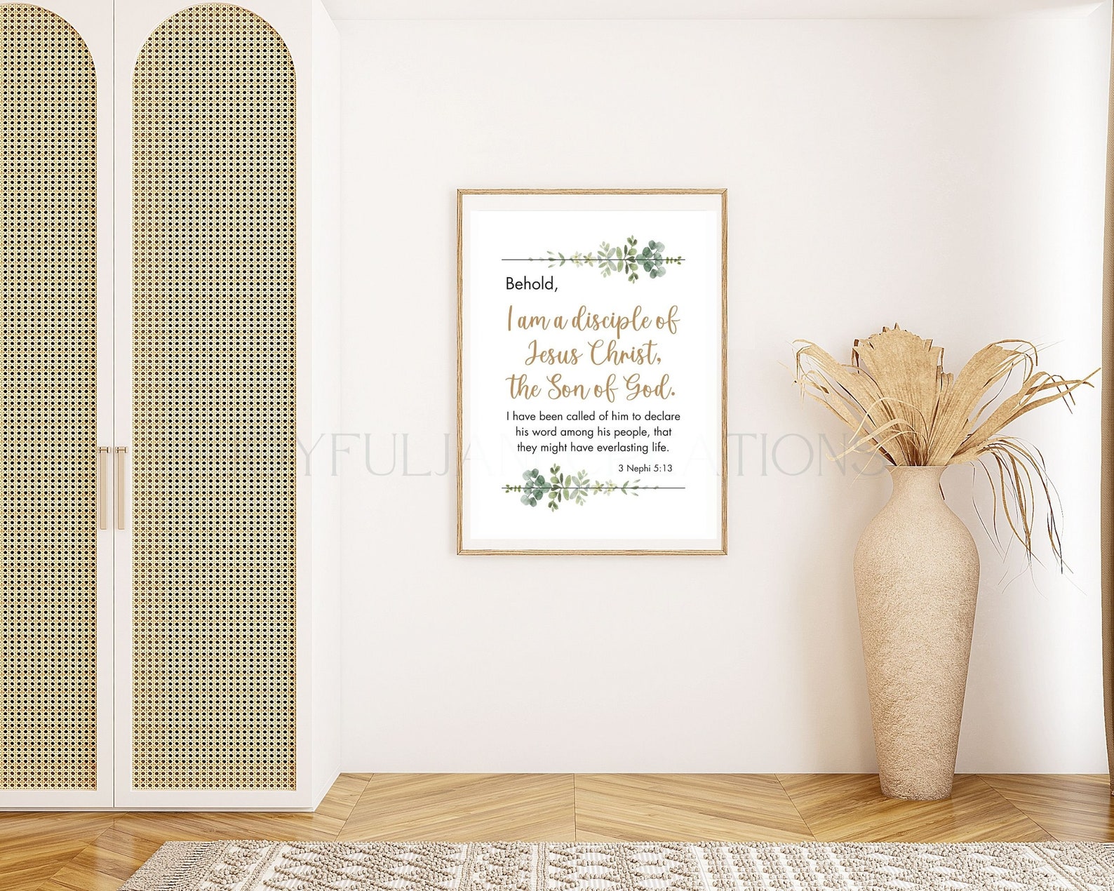 Book of Mormon Scripture Art 3 Nephi 5:13 I Am a Disciple of Jesus ...