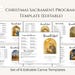 Sacrament Program Template | CHRISTMAS Templates | Church Program | LDS ...