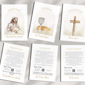 LDS Holy Week Study Cards, Easter Story Printables, Holy Week Countdown ...