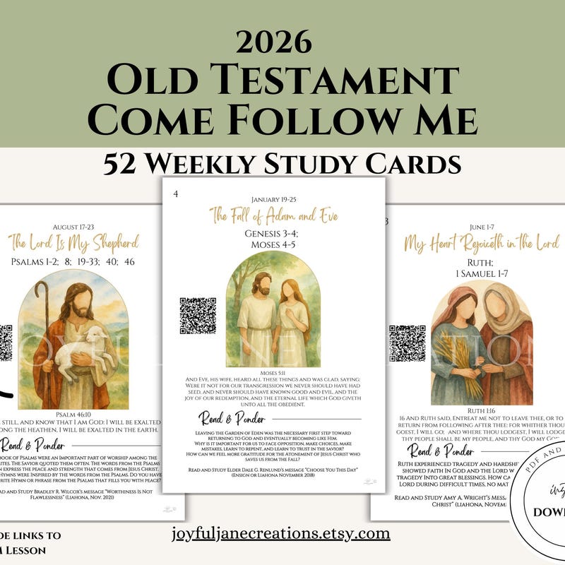2026 Lds Scripture Cards - Etsy