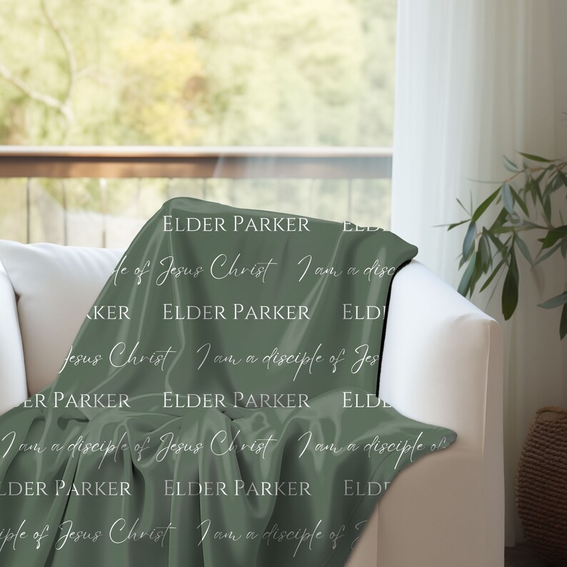 LDS Missionary Gift, Custom Name Blanket, Christmas, Elder Birthday ...