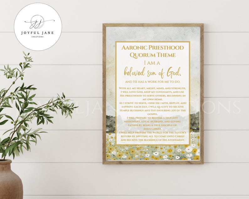 LDS Youth Theme 2026, Walk With Me Moses 6:34, Aaronic Priesthood Theme ...