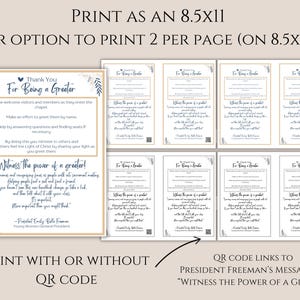 LDS Youth Meeting Greeter Handout, Young Women Presidency Help, Church ...