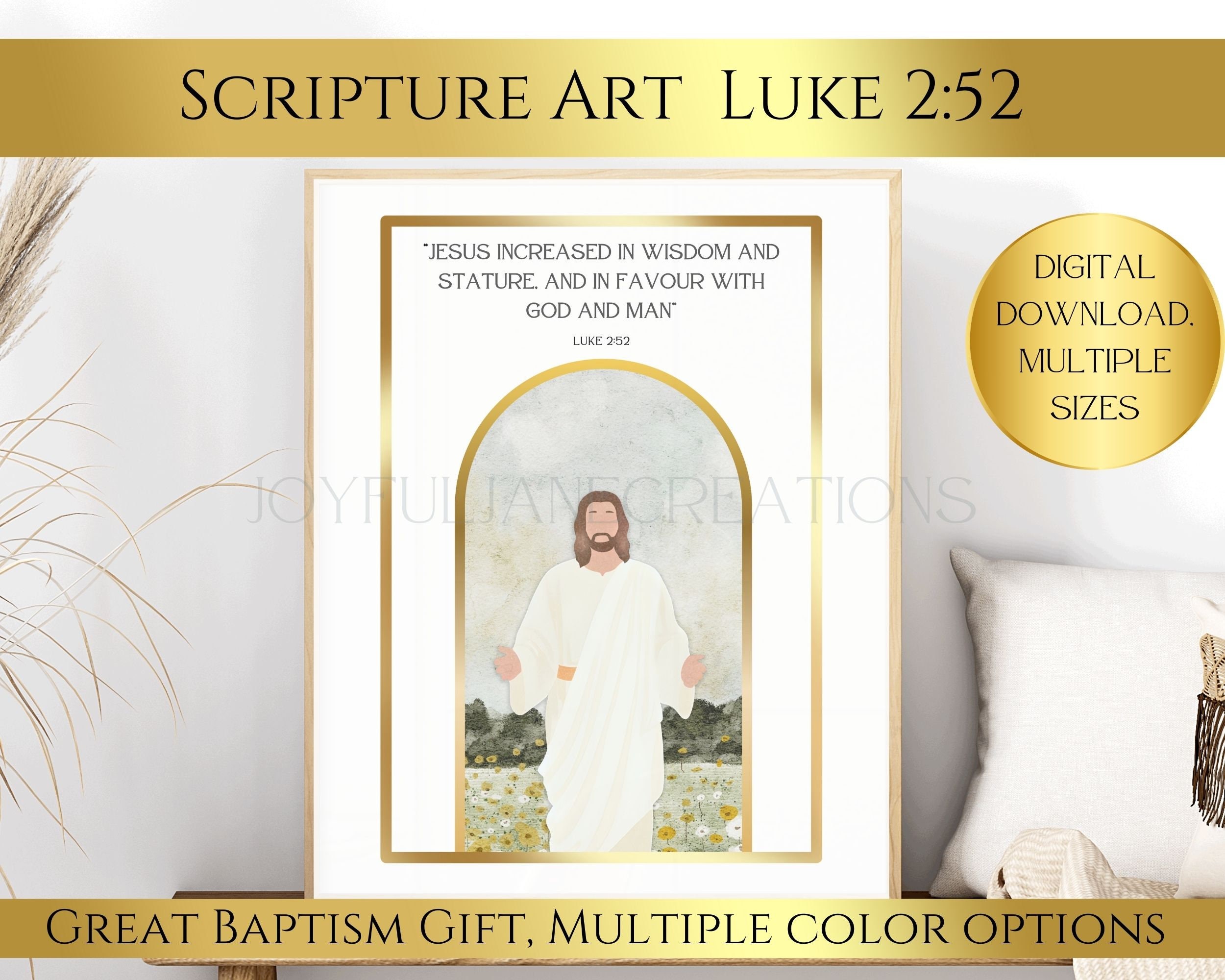 Bible Art Luke 2:52 Jesus Christ, LDS Children & Youth Program ...