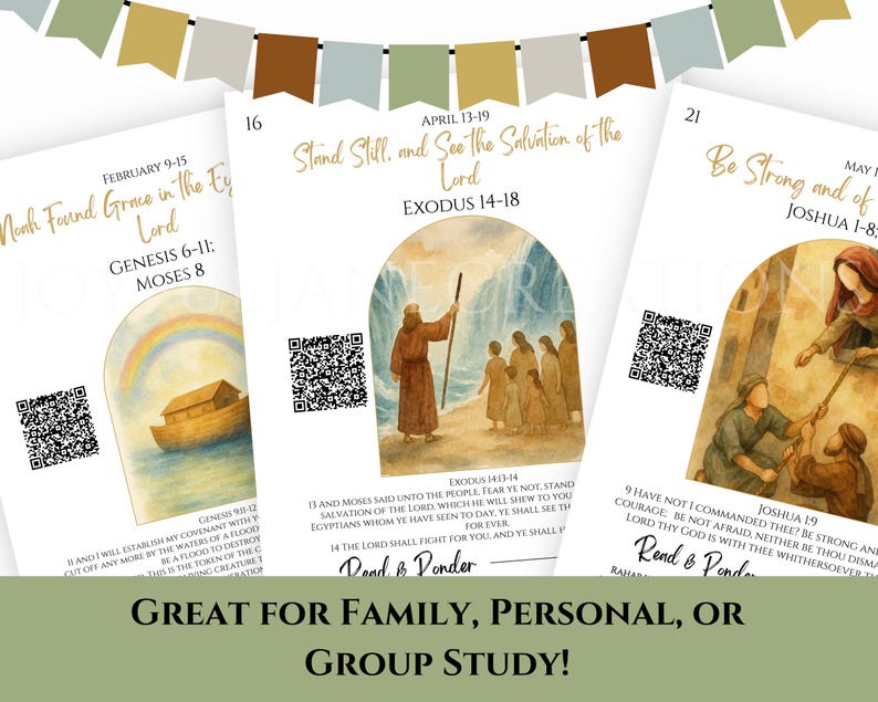 2026 Come Follow Me Old Testament Cards | LDS Scripture Study Cards ...