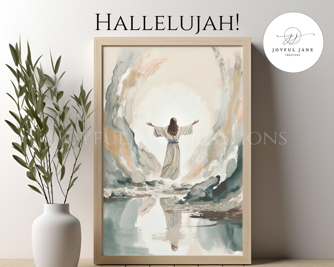 Christian Easter Holy Week Printable, Jesus Christ Victorious He is ...
