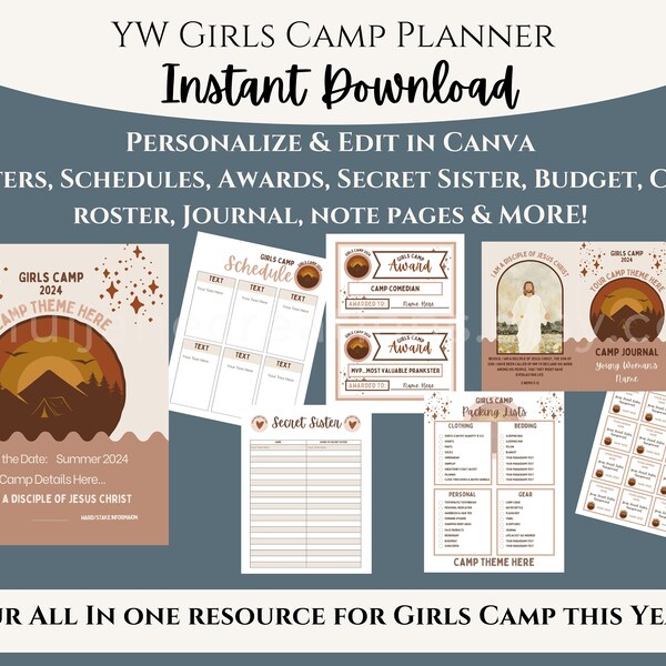 2024 Lds Theme Girls Camp - Etsy