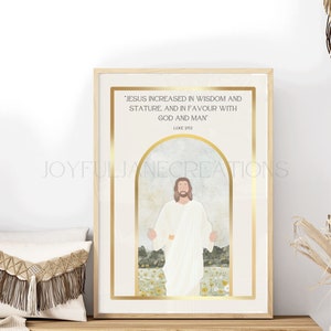 Bible Art Luke 2:52 Jesus Christ, LDS Children & Youth Program ...