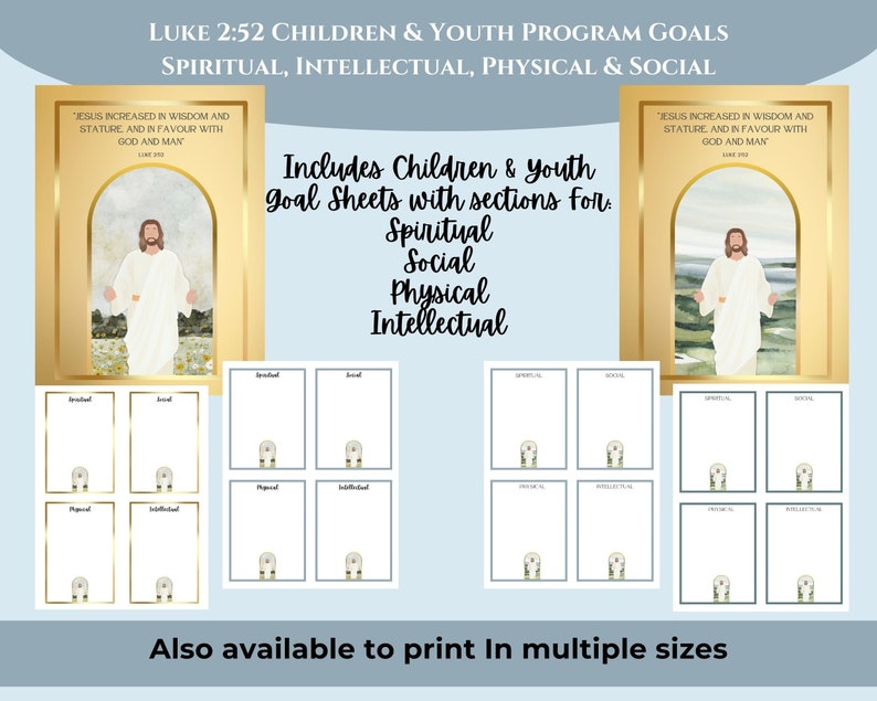 Bible Art Luke 2:52 Jesus Christ, LDS Children & Youth Program ...