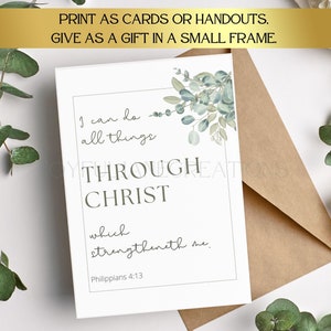 Bible Scripture Art Philippians 4:13 "i Can Do All Things Through ...