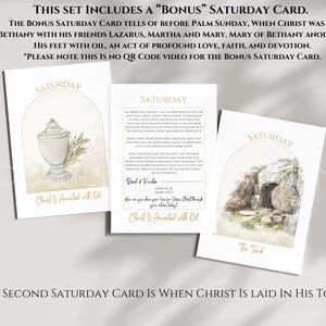 LDS Holy Week Study Cards, Easter Story Printables, Holy Week Countdown ...