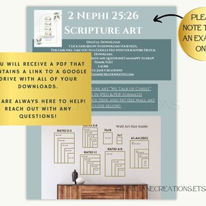 Book of Mormon Scripture Art Moroni 10:4-5 Ask Having Faith in Christ ...