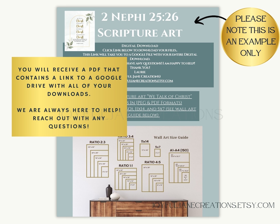 Book of Mormon Scripture Art 3 Nephi 5:13 I Am a Disciple of Jesus ...